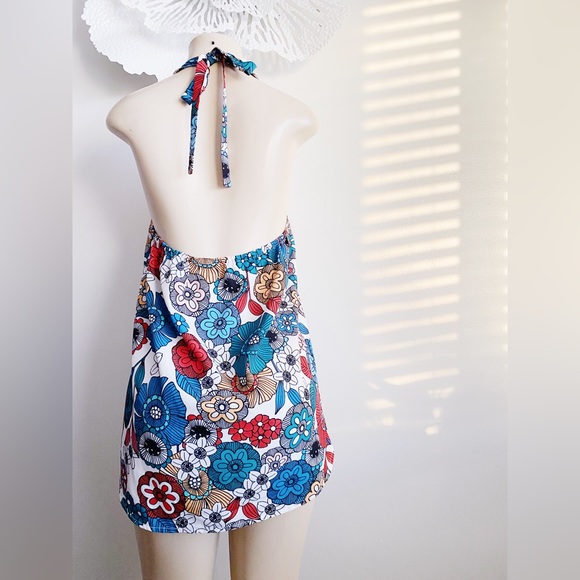 Modcloth | Tops | New Modcloth Flower Power Halter Top Sexy Artsy 7s ...